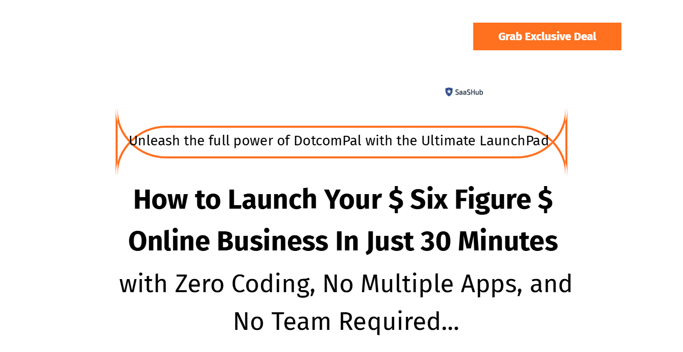 DotcomPal - The Ultimate LaunchPad (Limited Time Deal)